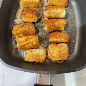 Crispy Fried Cod Fish Sticks