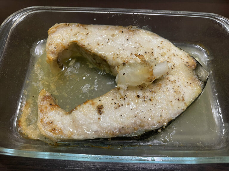 Oven-Baked Sturgeon Steak
